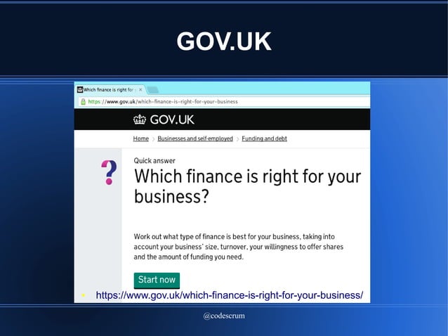 London Ruby User Group - Application Example based on Gov.uk public code | PPT