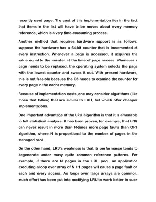 LRU_Replacement-Policy.pdf | Data Storage and Warehousing | Computing