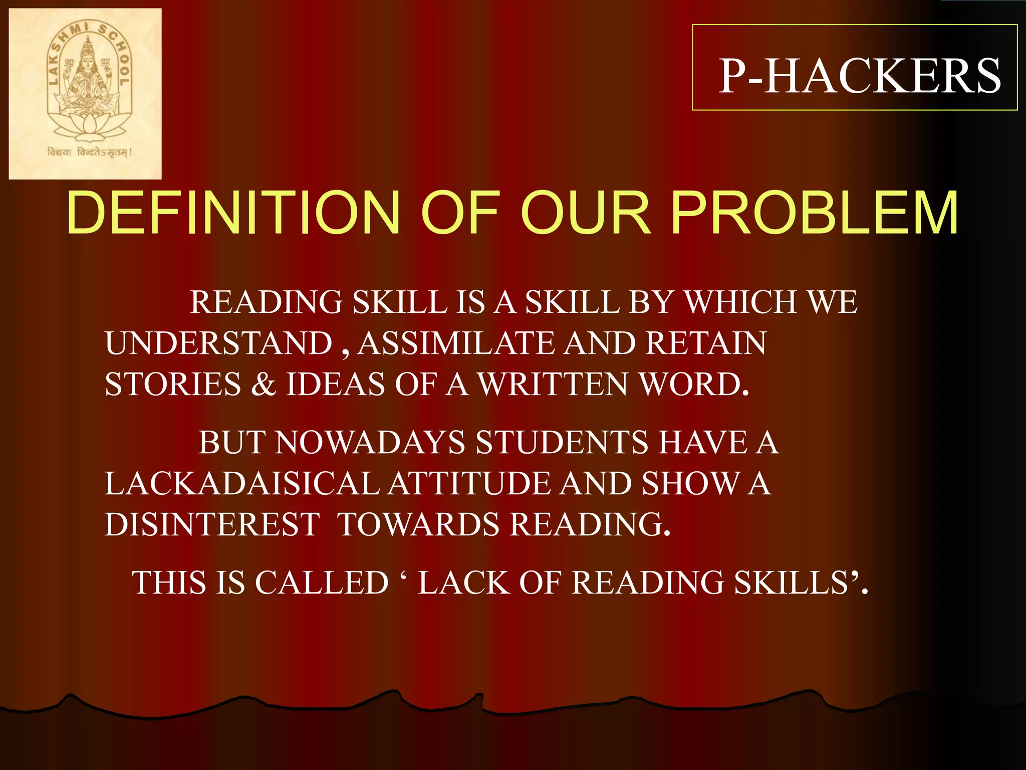 poor reading skills | PPT