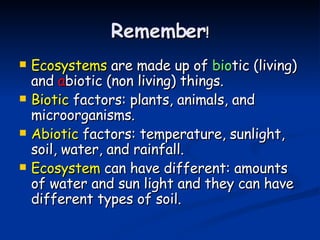 LS ecosystems | PPT