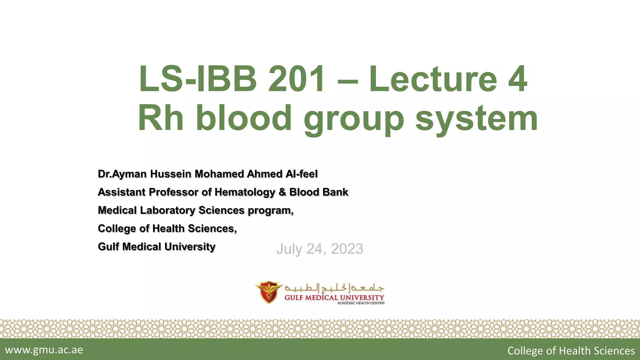 LS-IBB 301 – L4 Rh blood group system.pptx