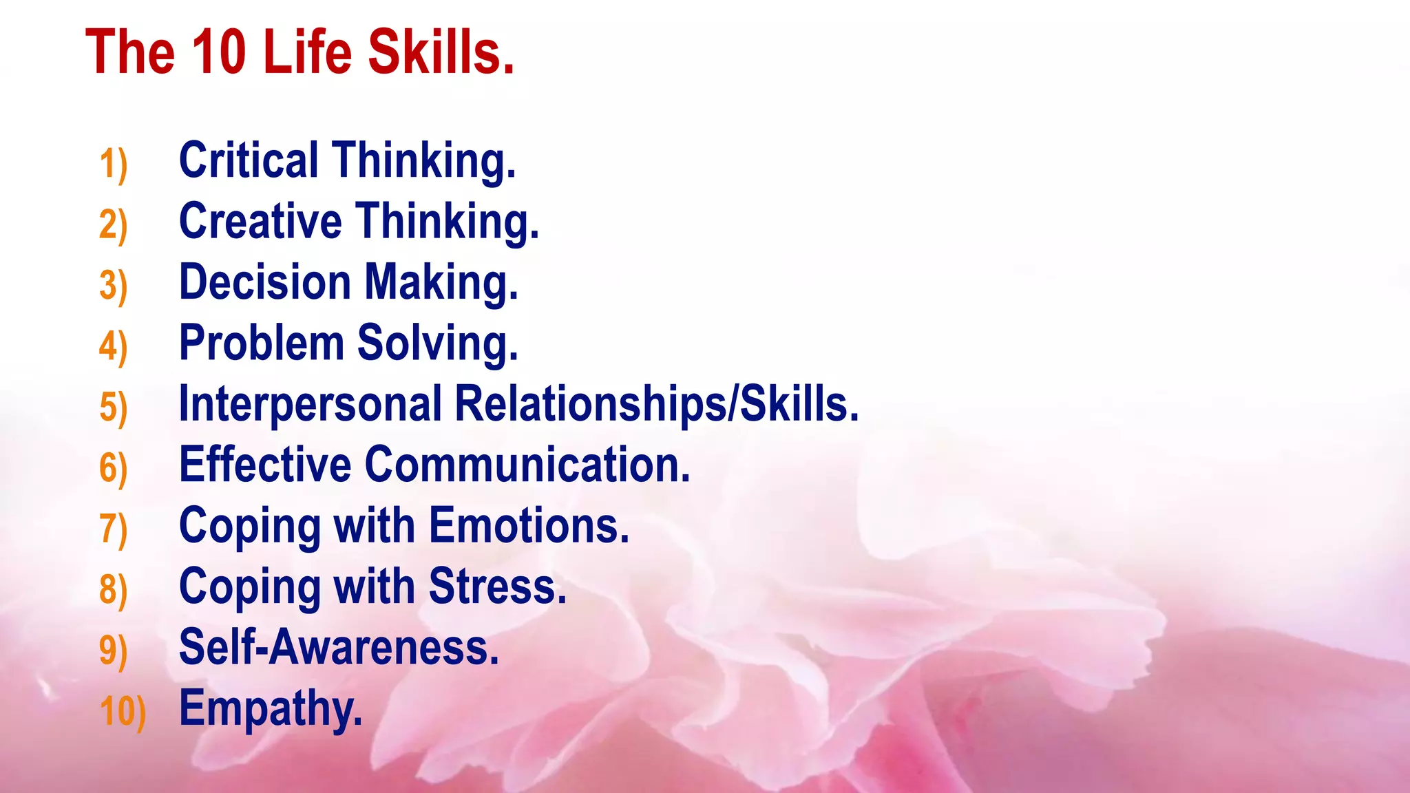 Life Skills | PDF