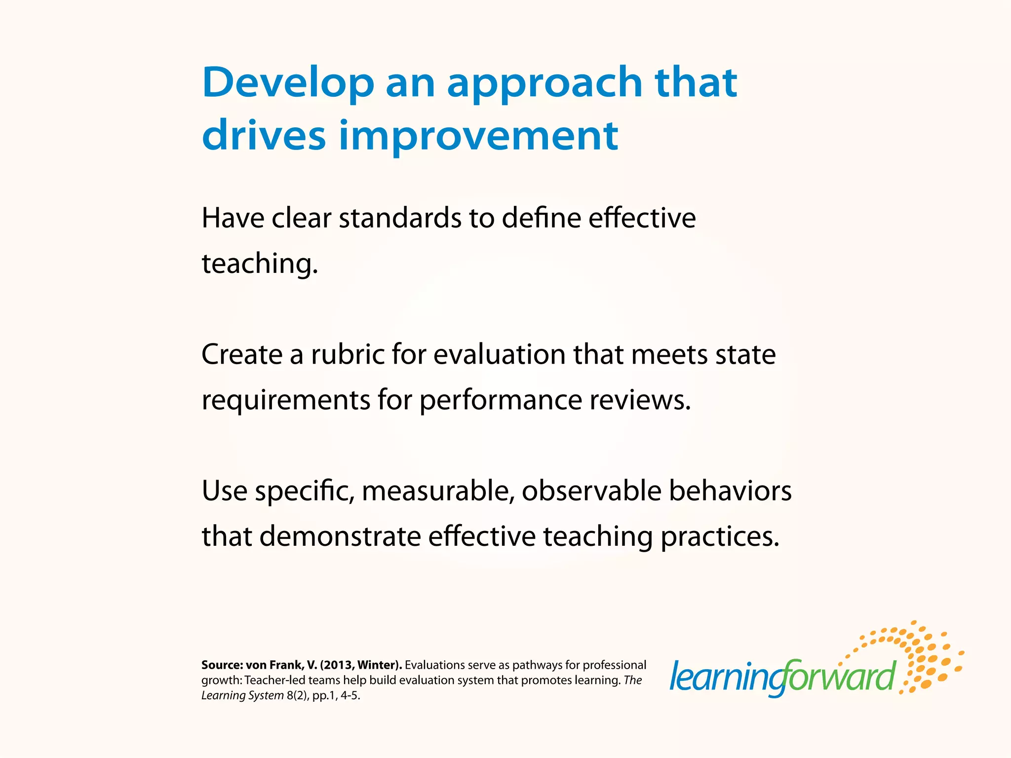 Teacher evaluations as pathways for professional growth | PDF