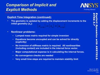 explicit dynamics | PPT