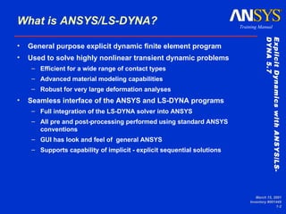 explicit dynamics | PPT