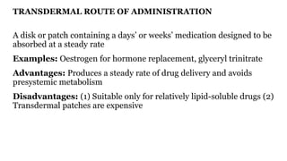 Routes of Drug Administration.pptx | First Aid | Injuries