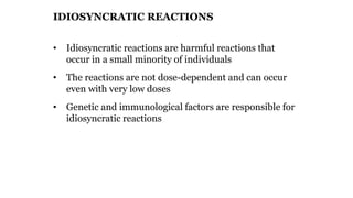 LS 1.3.6 FACTORS THAT MODIFY DRUG EFFECT INDIVIDUAL VARIATION IN DRUG ...