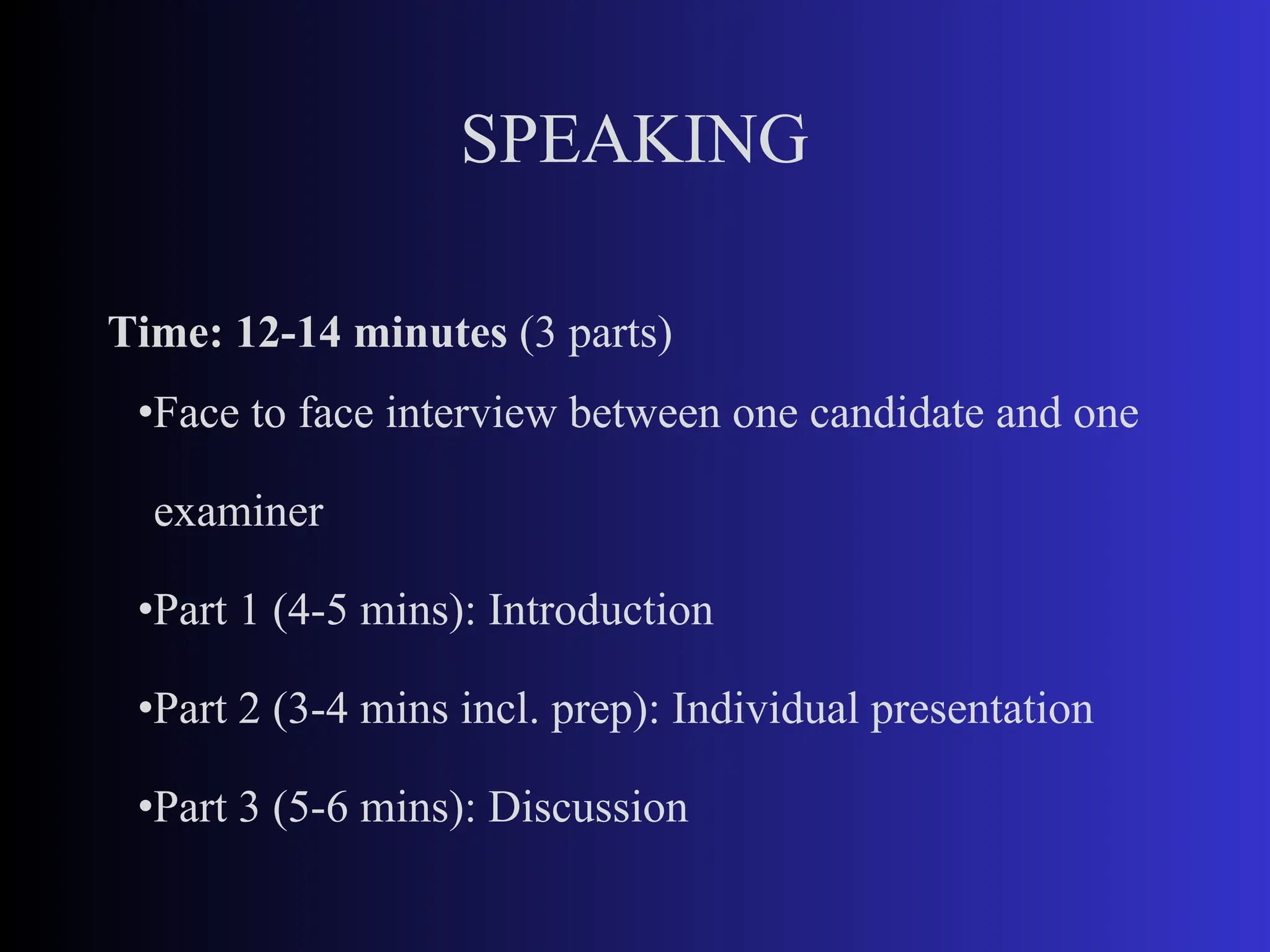 IELTS Components : Reading , Writing, Listening, Speaking | PDF