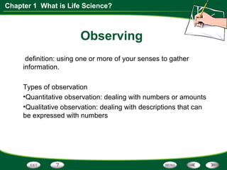 Life Science Chapter 1, Section 1 Think Like a Scientist | PPT