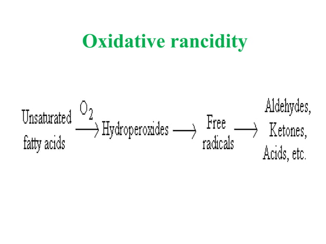 Rancidity – Types, Mechanism, Prevention | PPTX