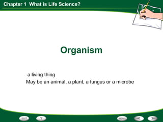 Life Science Chapter 1, Section 2 The Study of Life | PPT