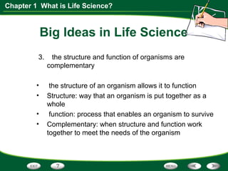 Life Science Chapter 1, Section 2 The Study of Life | PPT