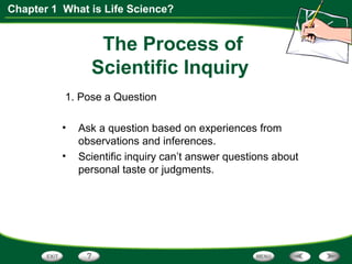 Chapter 1, Section 3 Think Like A Scientist | PPT
