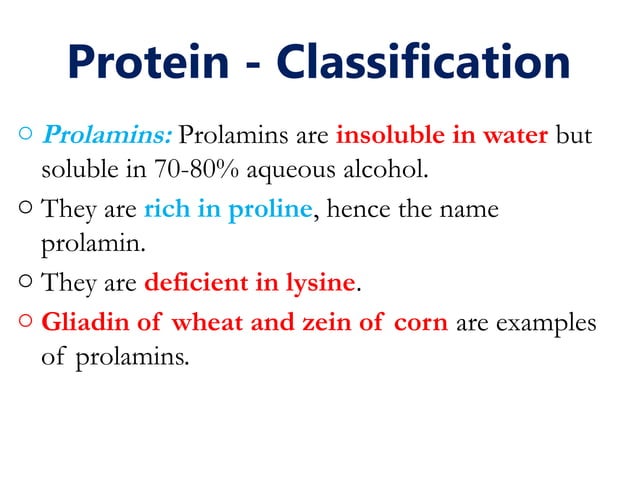 Classification of proteins based on function and solubility | PPTX