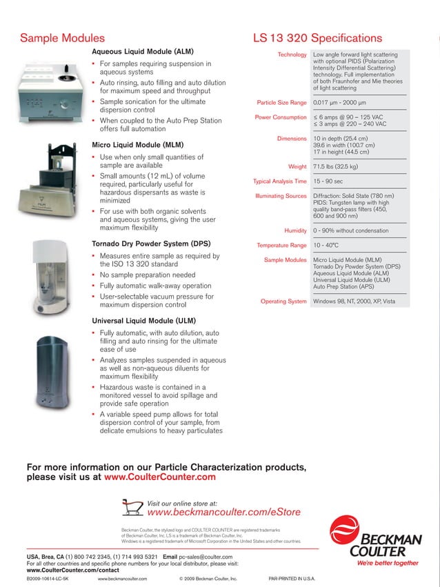 LS13320. 17 nm - 2000 microns | PDF | Physics | Science