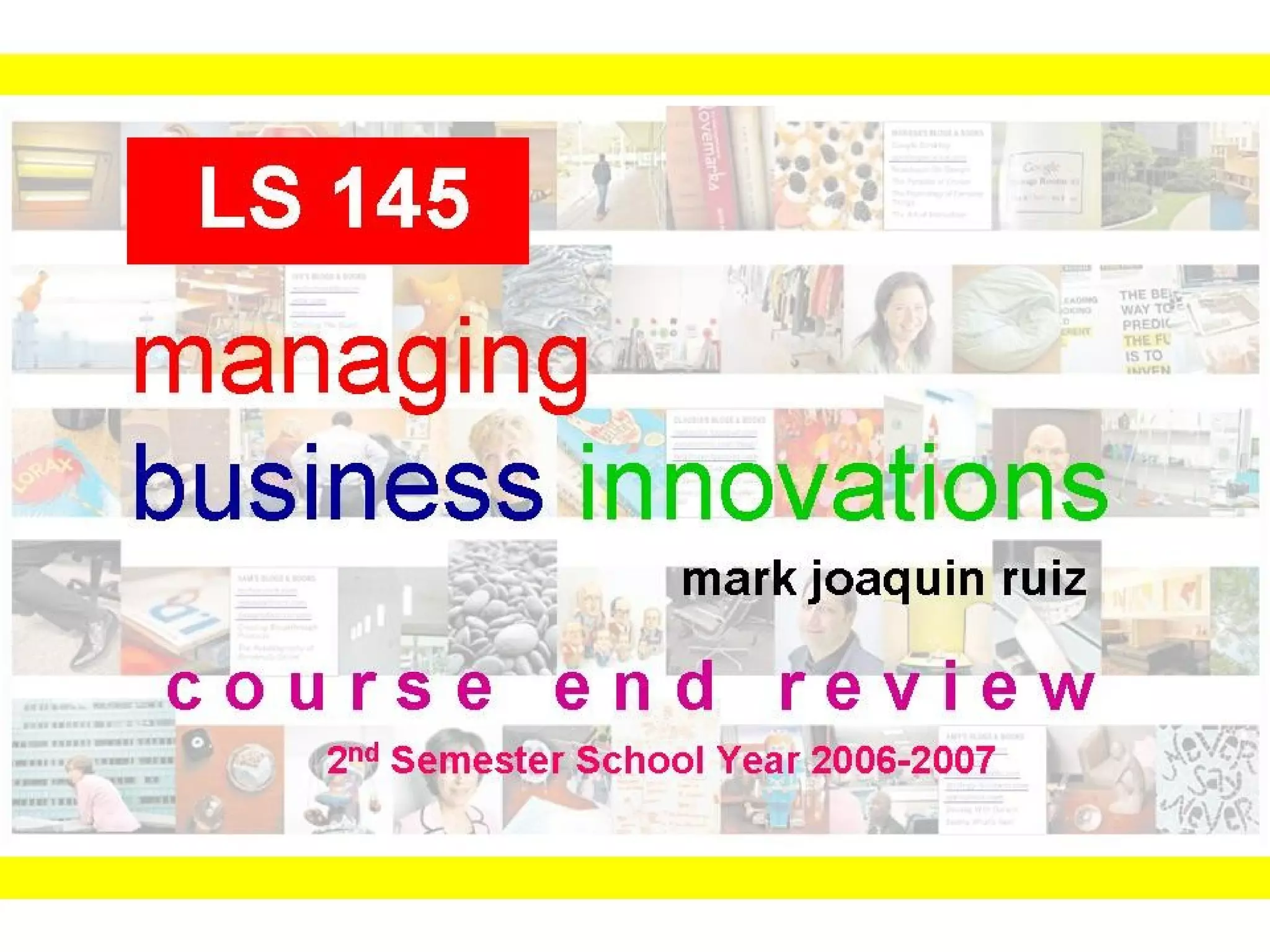 INNOVATION CLASS | PPT