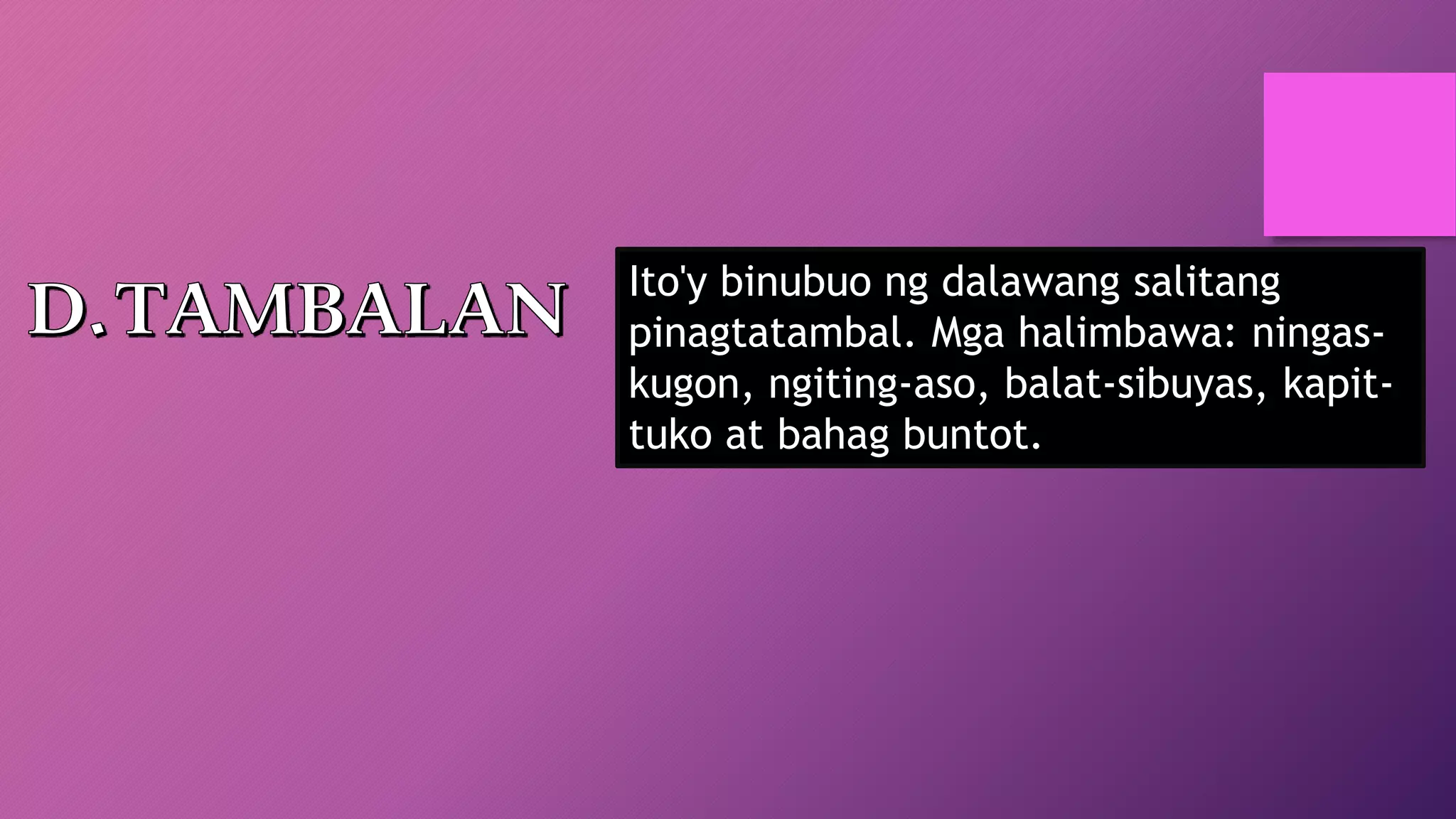 LS 1 Ang ABC ng mga Hugnayang Pangungusap | PPTX