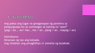LS 1 Ang ABC ng mga Hugnayang Pangungusap | PPTX