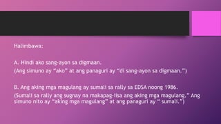 LS 1 Ang ABC ng mga Hugnayang Pangungusap | PPTX