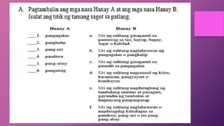 LS 1 Ang ABC ng mga Hugnayang Pangungusap | PPTX