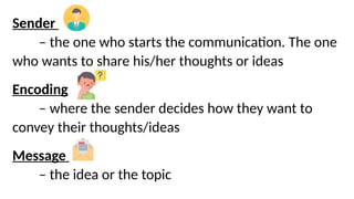 ls 1 communication process and definition of communication | PPTX