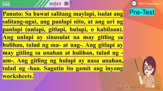 LS1 FILIPINO M3 Lesson 2 SALITANG UGAT AT PANLAPI.pptx