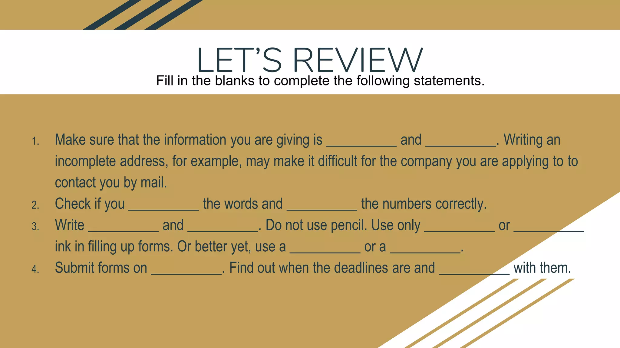 LS1 Filling up Forms | PPTX