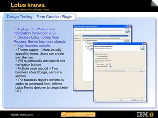 LotusSphere 2010 - Leveraging IBM Lotus® Forms™ with IBM WebSphere® Process Server™ and IBM ...