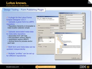 LotusSphere 2010 - Leveraging IBM Lotus® Forms™ with IBM WebSphere® Process Server™ and IBM ...