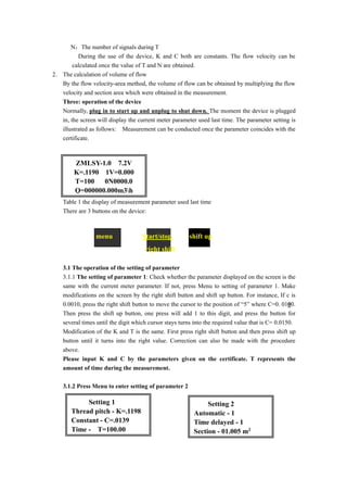 LS20B Portable Current Meter User Manual | PDF
