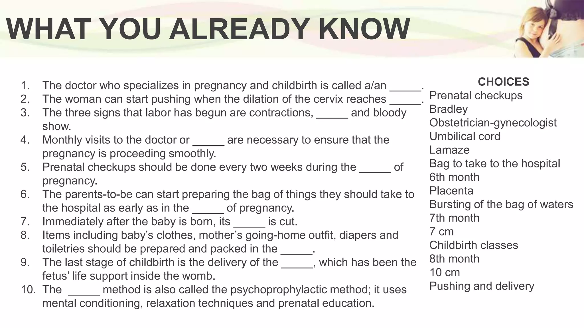 LS 2 11 Healthy Pregnancy Part II | PPTX