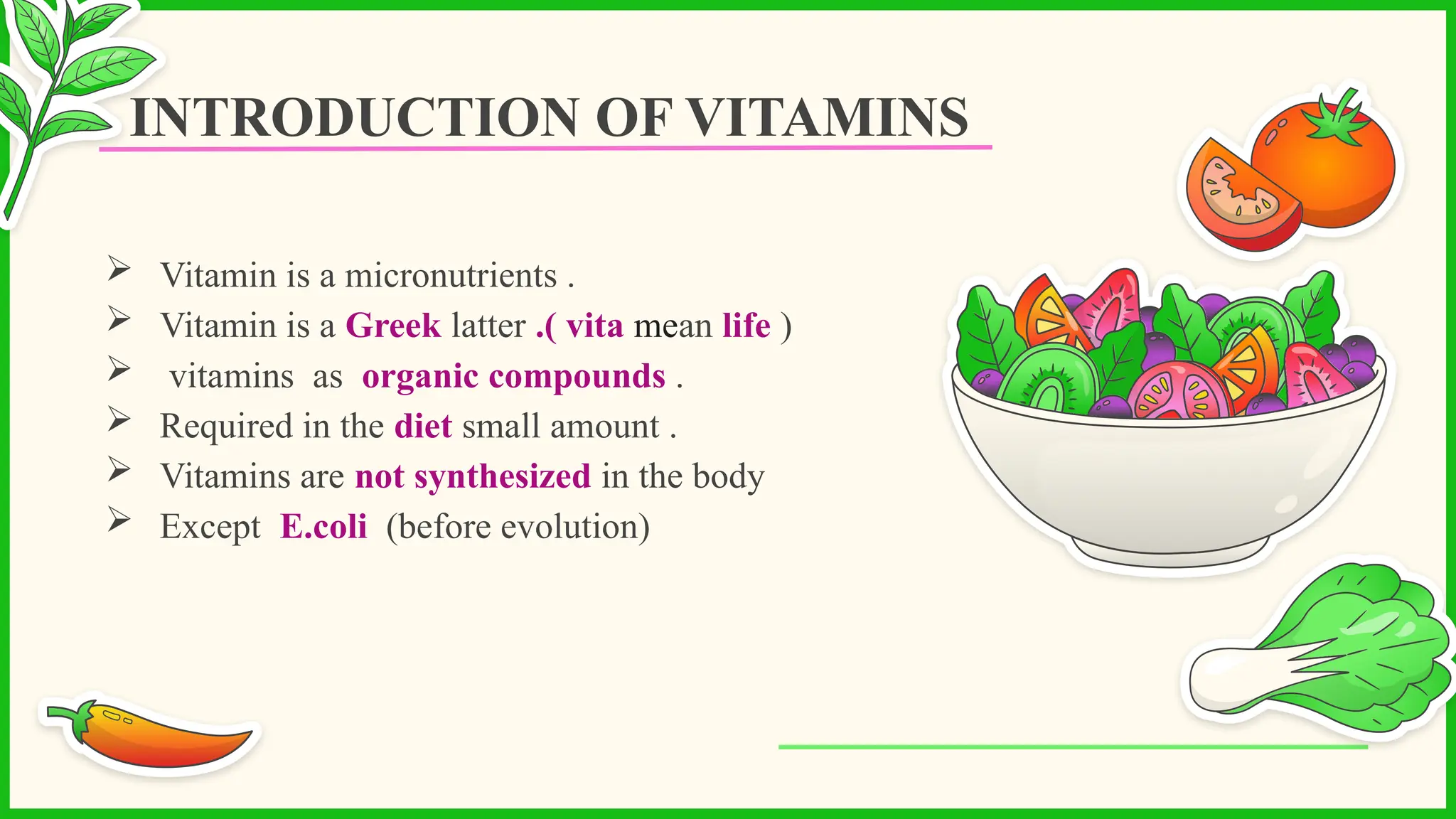 VITAMINS | PPTX