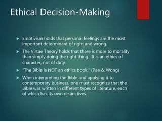 Ls 301 Ethical Decision Making | PPTX