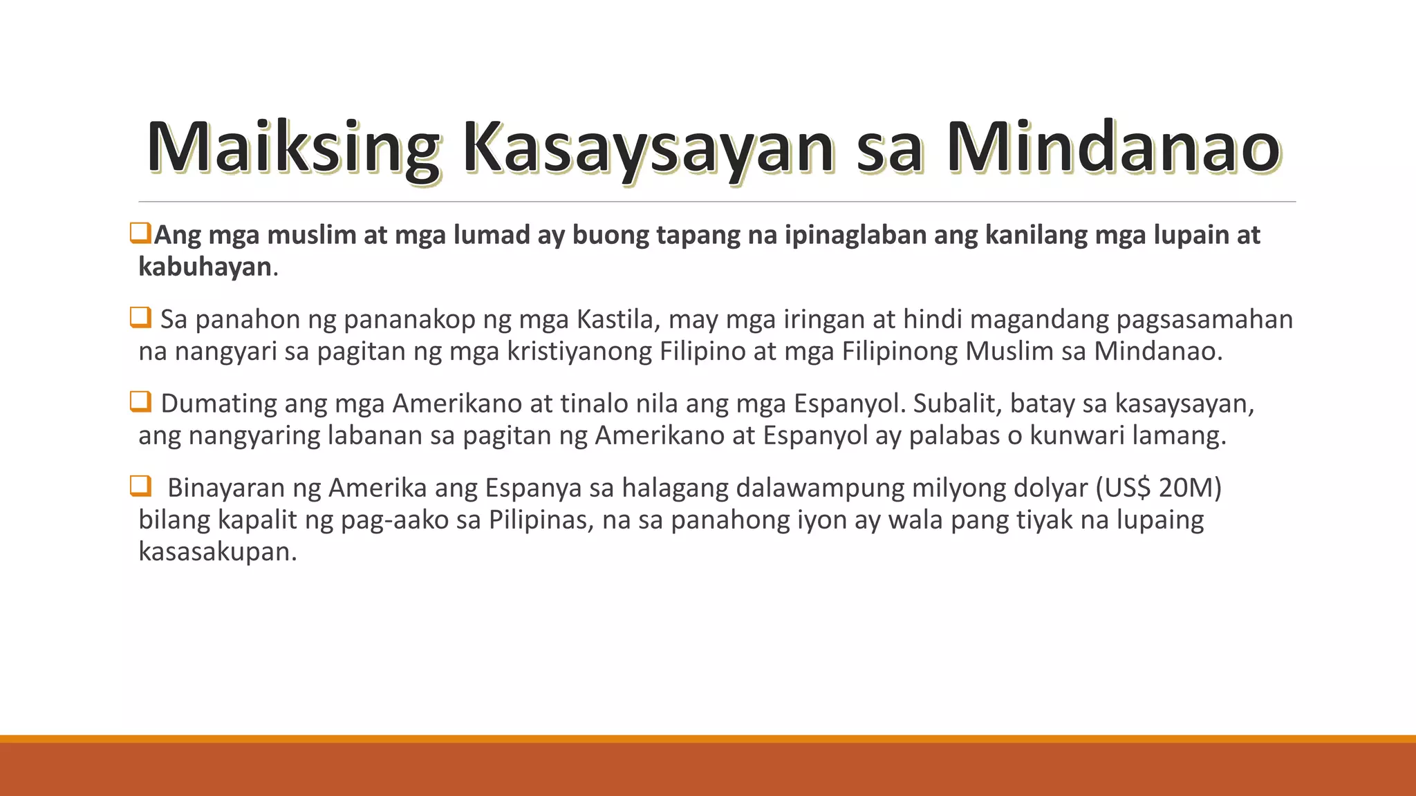 LS 5 Ang Kasunduang Pangkapayapaan sa Mindanao | PPTX