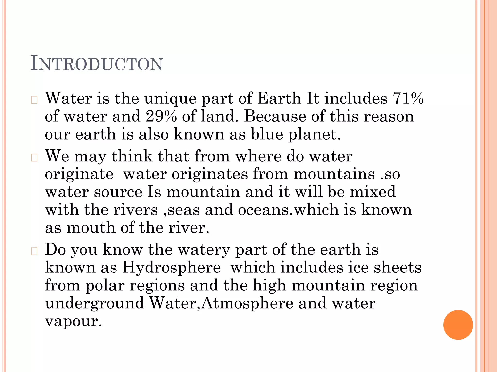 major water bodies | PPTX