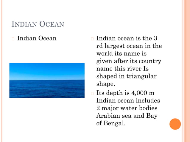 major water bodies | PPTX | Polar Travel | Travel Locations