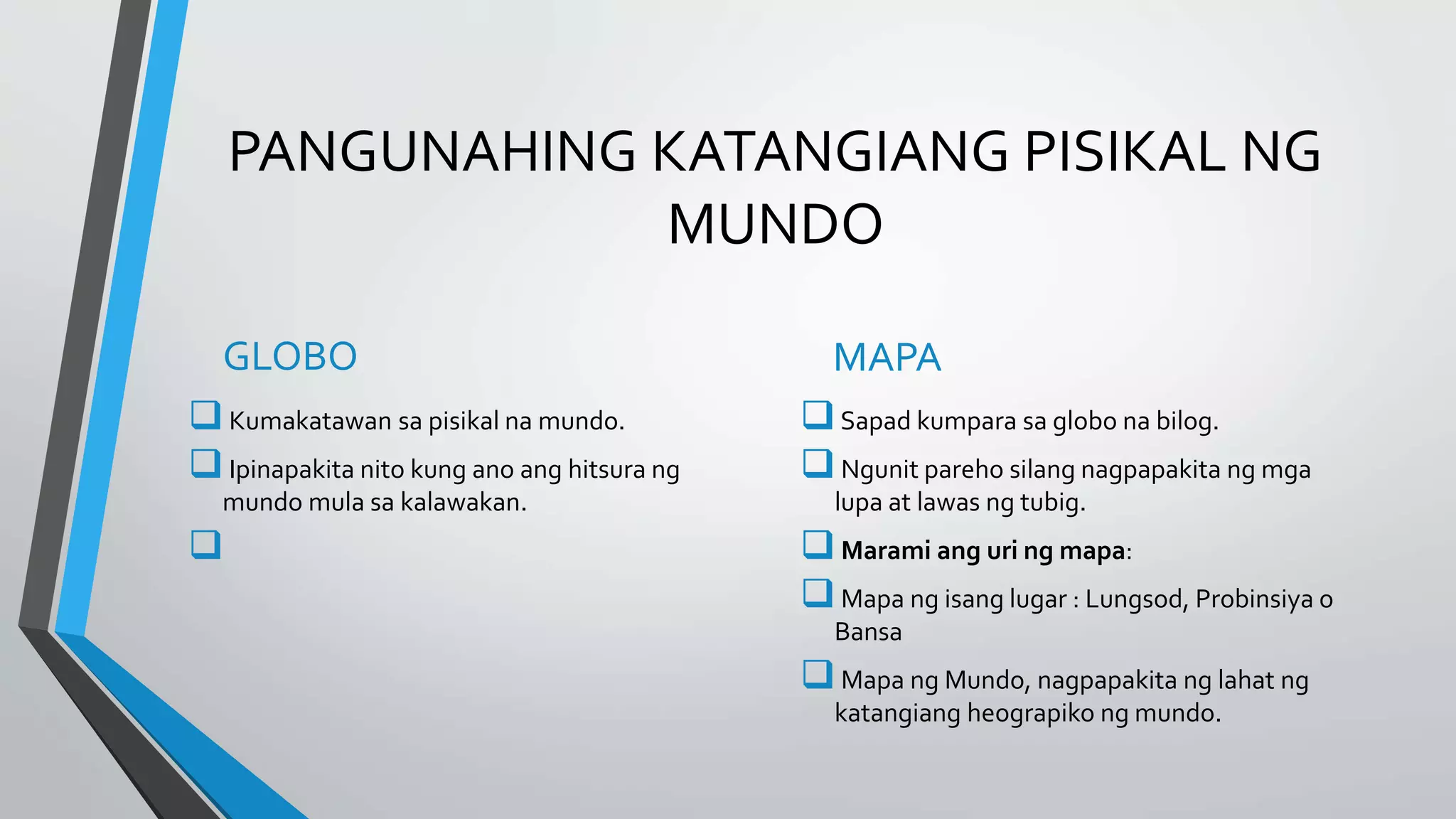 LS 5 Ang Katangiang Heograpikal ng Mundo | PPTX