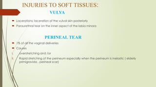 COMPLICATIONS OF THE THIRD STAGE OF LABOR :INJURIES_TO_THE_BIRTH_CANAL.pptx