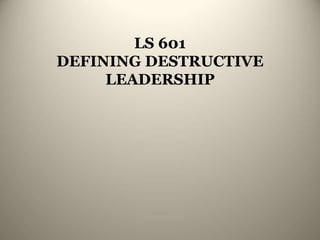 LS 601 pp chp 1 2020 | PPT