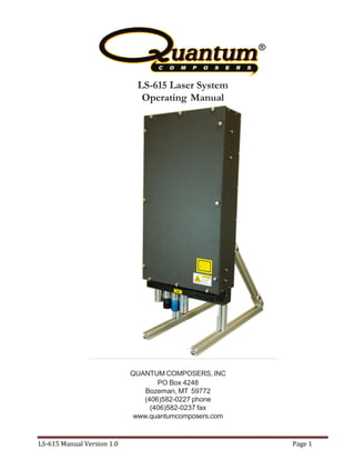 LS615 Laser System Manual | PDF