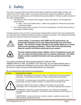 LS615 Laser System Manual | PDF