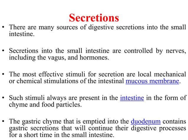 Digestion absorptiondigestive secretions | PPT