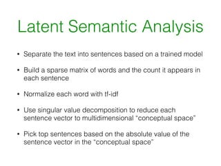 LSA algorithm | PDF