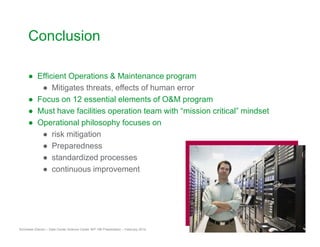 Essential Elements of Data Center Facility Operations | PPT