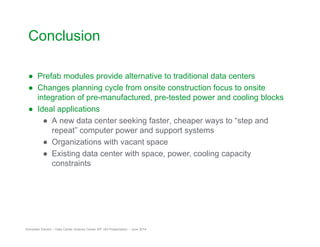 Containerized Power and Cooling Modules for Data Centers | PPT