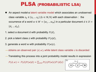 LSA and PLSA | PPTX