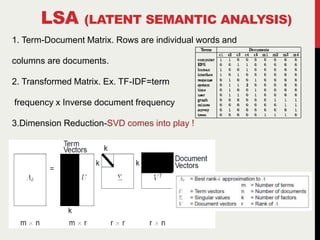 LSA and PLSA | PPTX