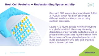 Breaking the Status Quo: Using Mass Spectrometry to detect Host Cell ...