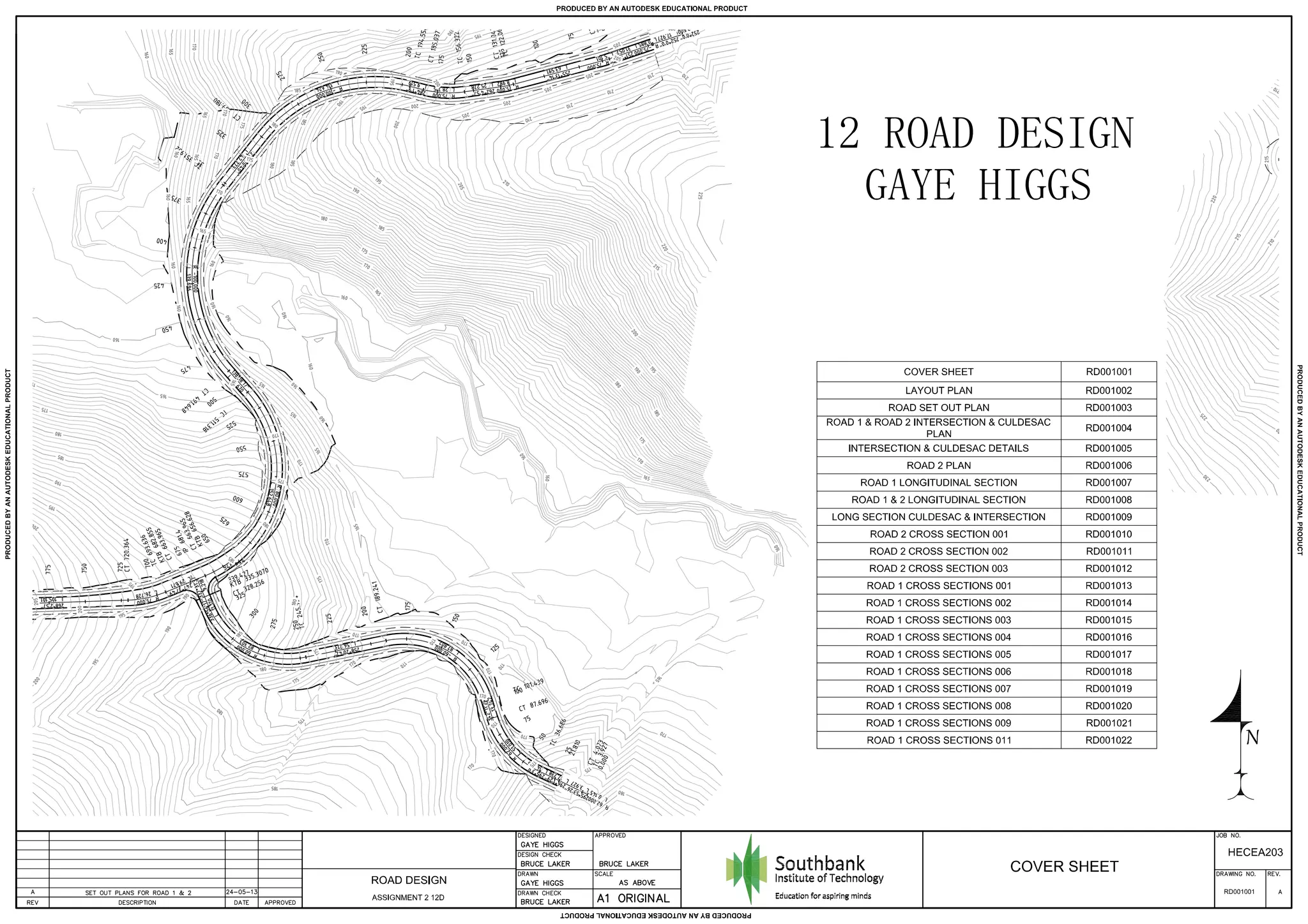 12D assignment road design cover sheet (1) | PDF