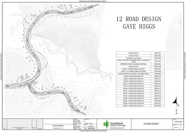 12D assignment road design cover sheet (1) | PDF